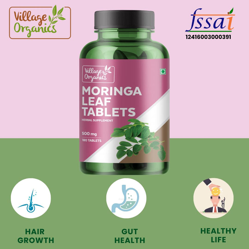 Moringa leaf tablets for natural energy