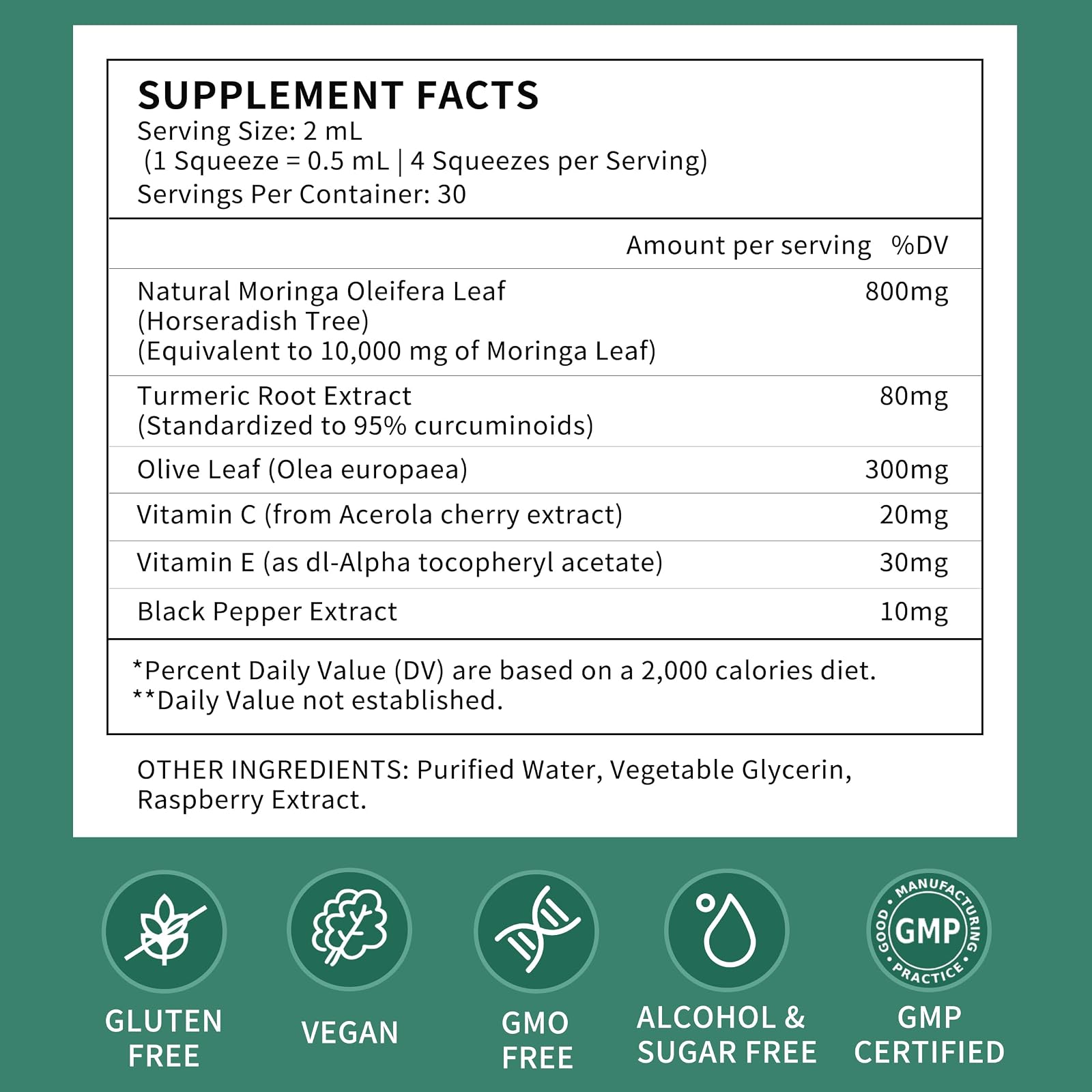 moringa liquid supplement for vitality