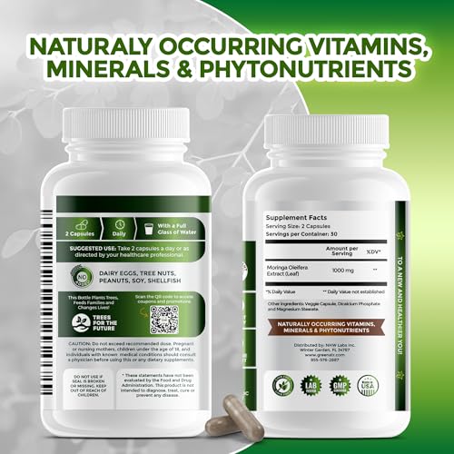 Moringa Oleifera capsules for daily wellness
