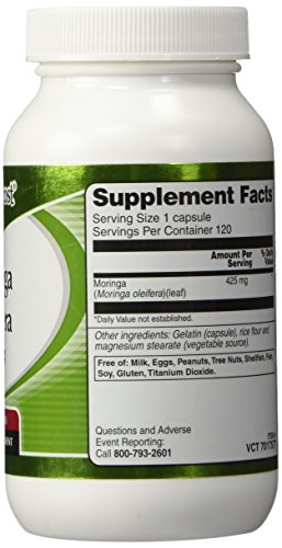 Moringa Oleifera capsules for wellness