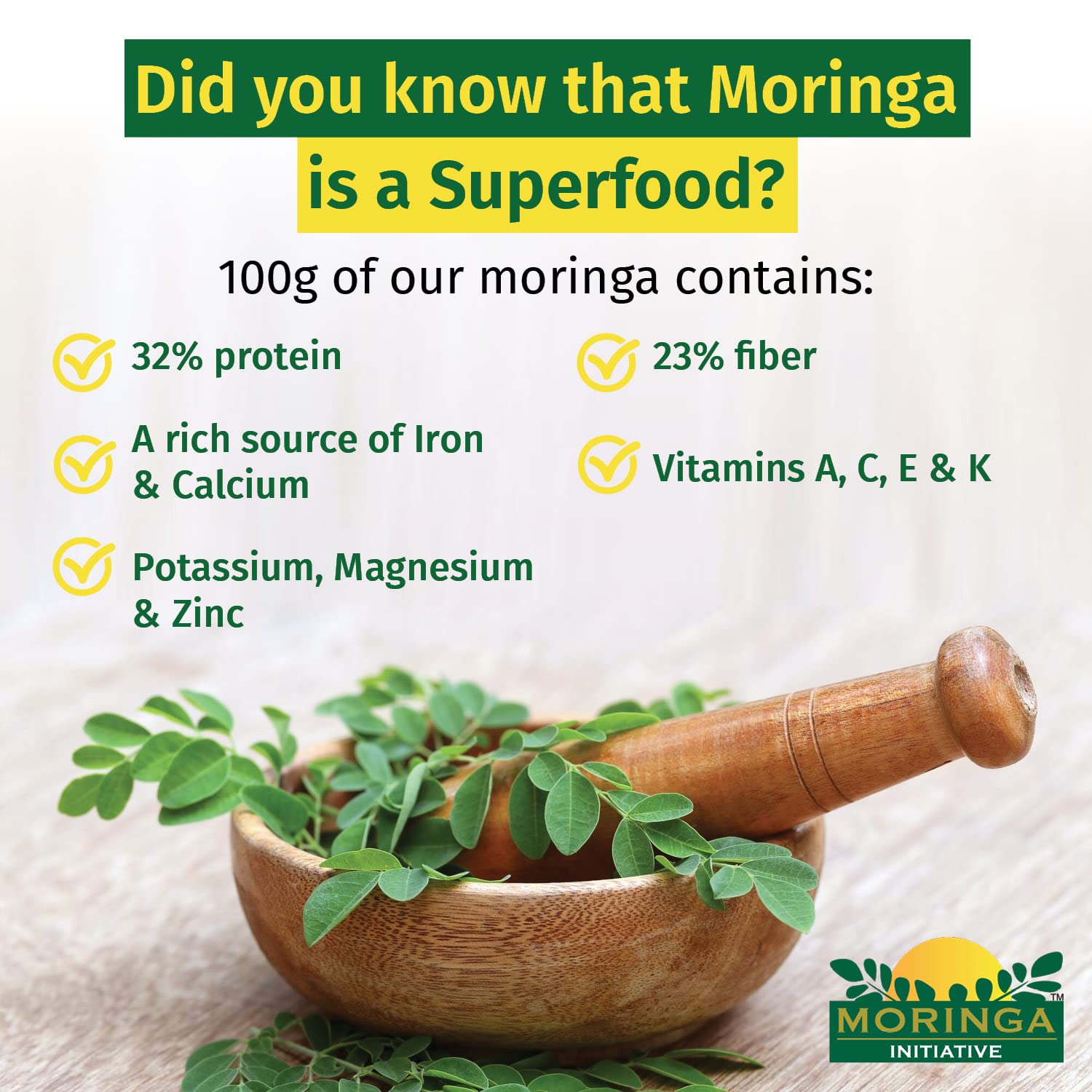 Moringa Oleifera for immune support