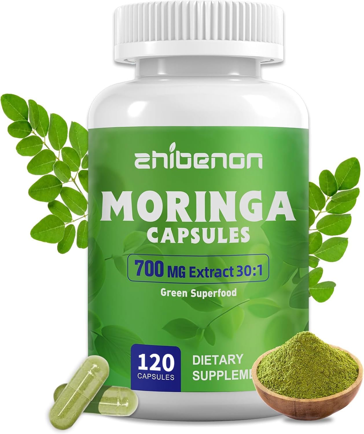 Moringa Oleifera leaf extract capsules