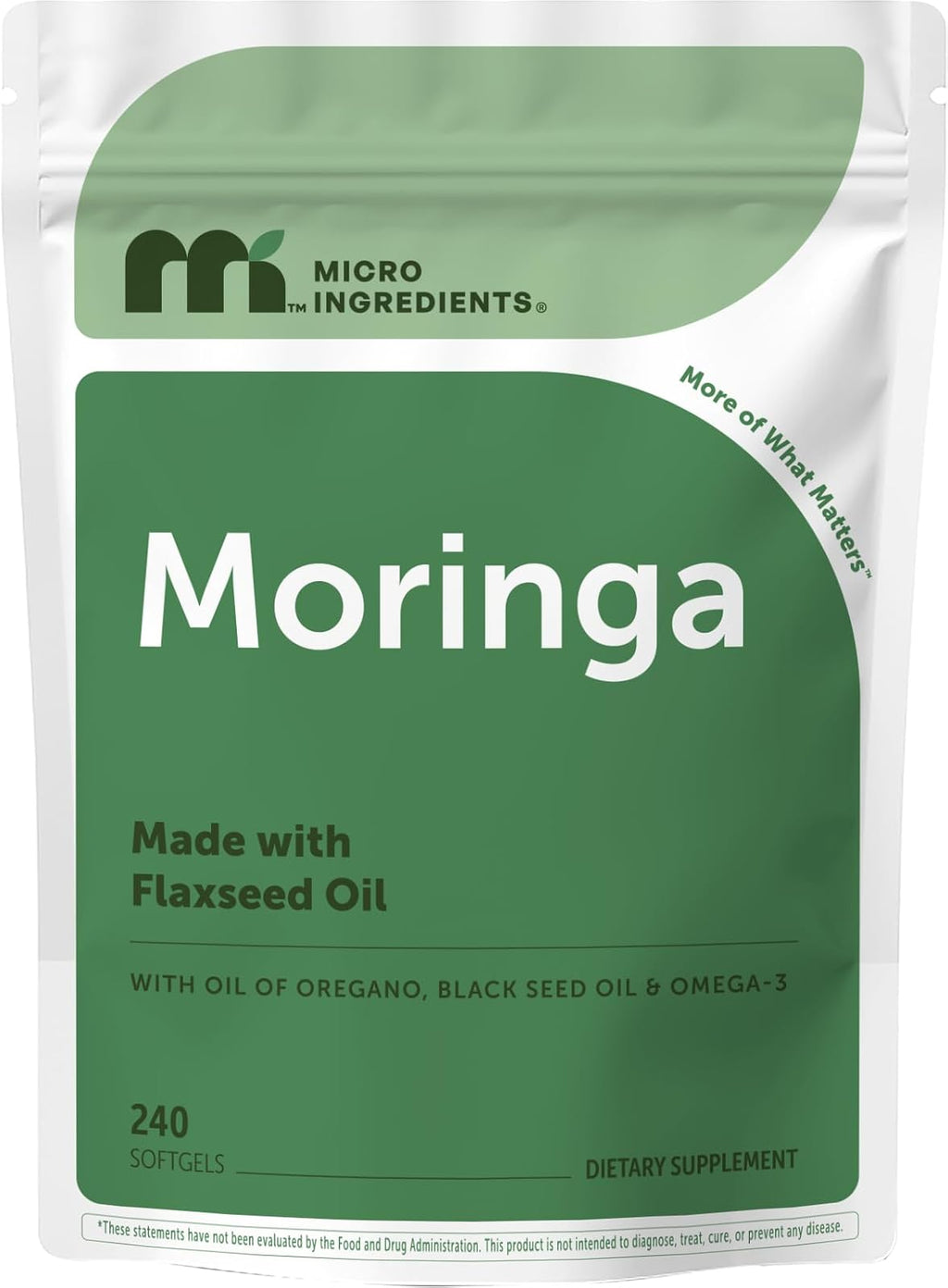 Moringa Oleifera softgels for energy