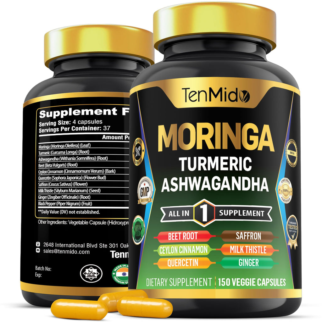 Moringa Oleifera turmeric energy booster
