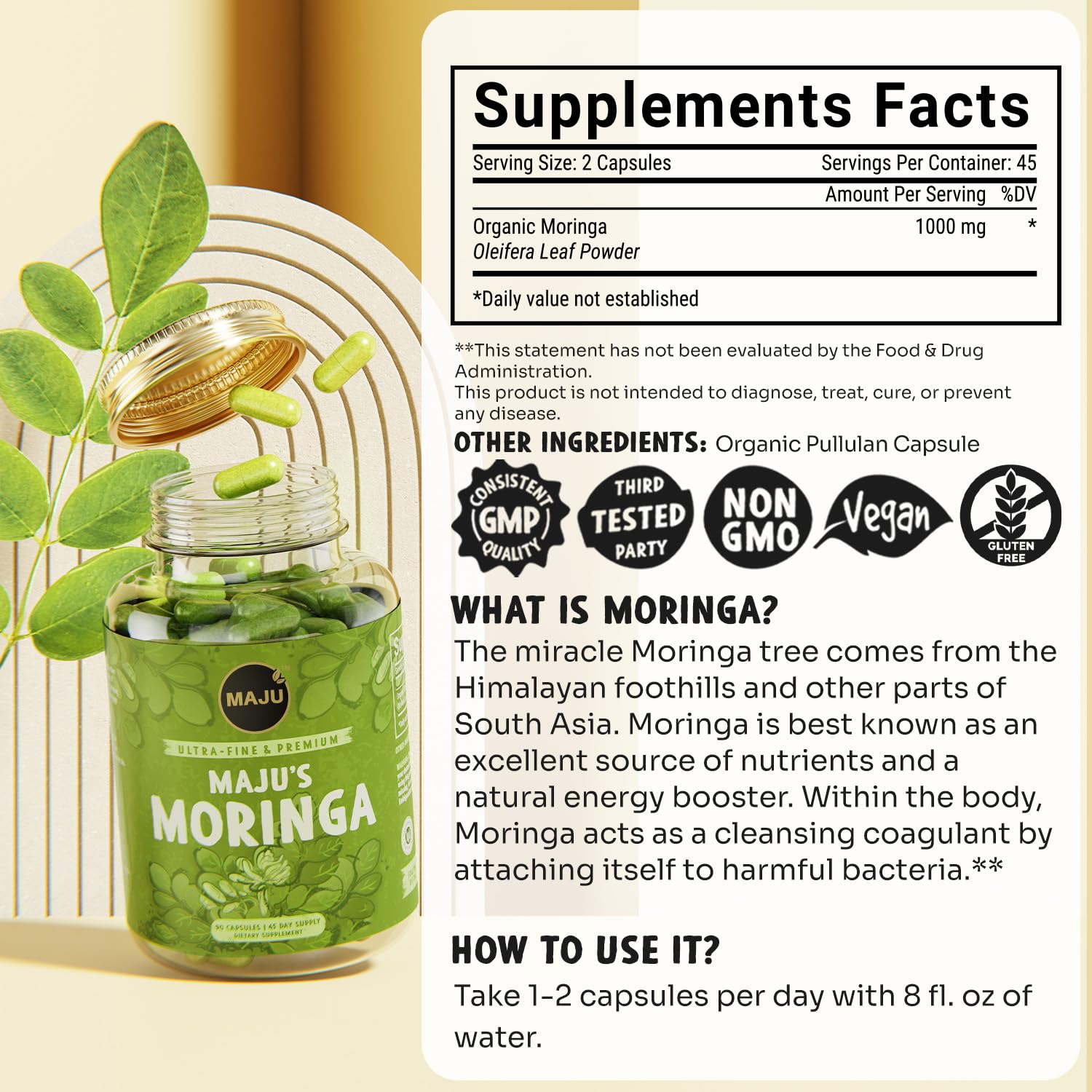 moringa powder alternative in capsules