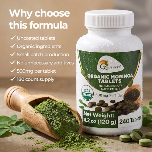 Moringa powder alternative in tablet form