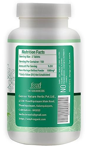 Moringa powder capsules for vitality