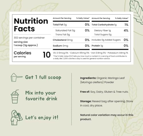 moringa powder for antioxidant support