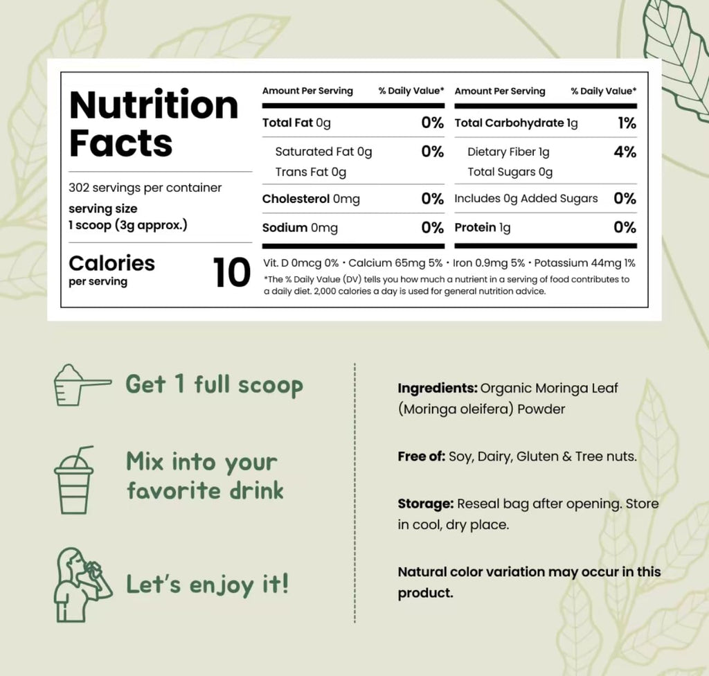 moringa powder for balanced diet