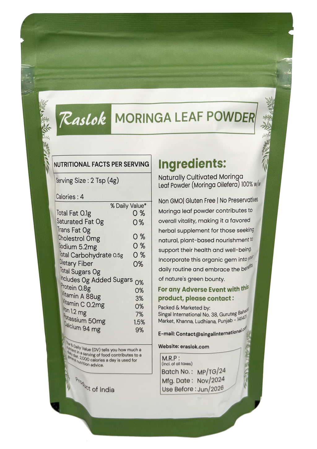 moringa powder for daily nutrition