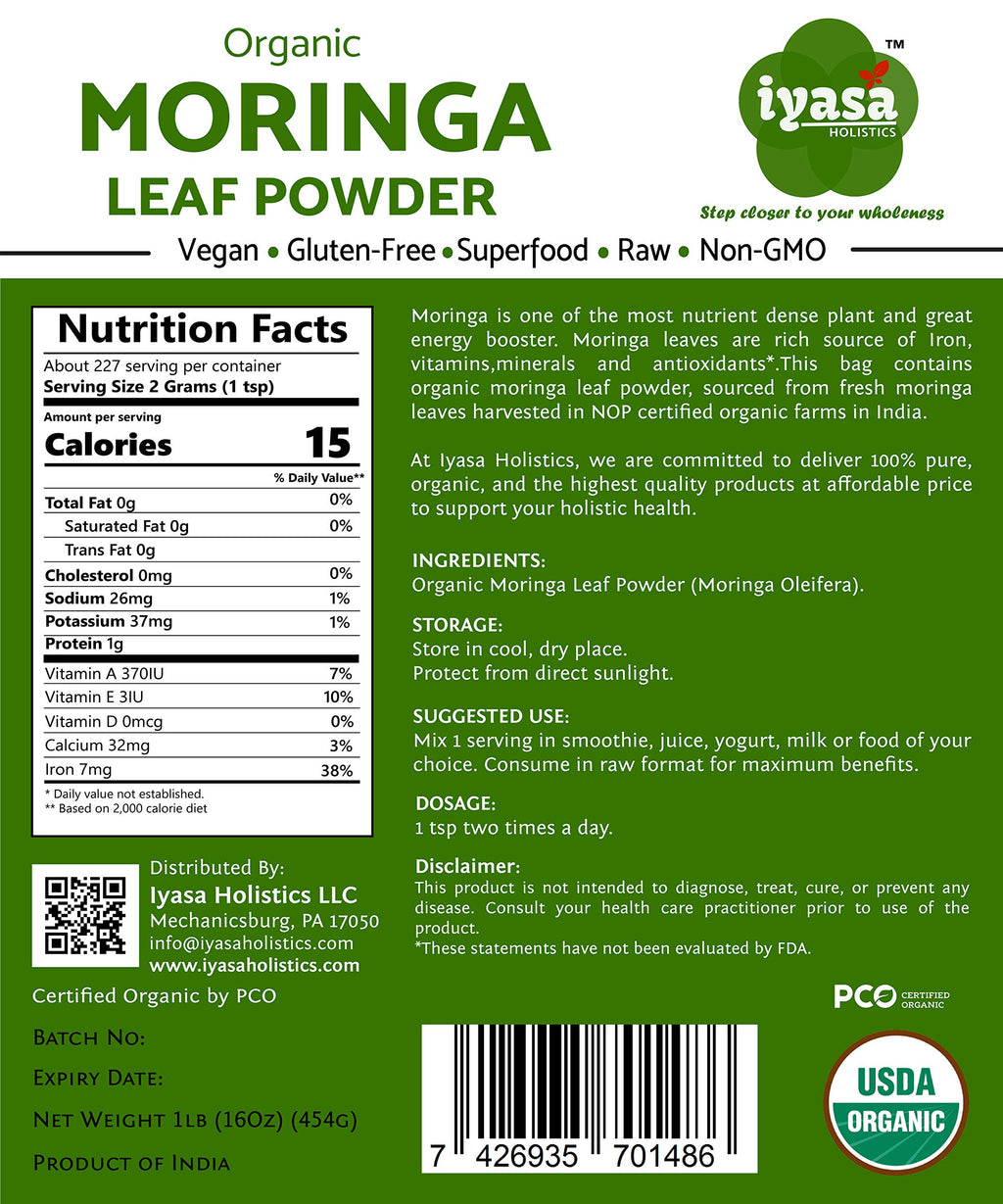 moringa powder for energy boost