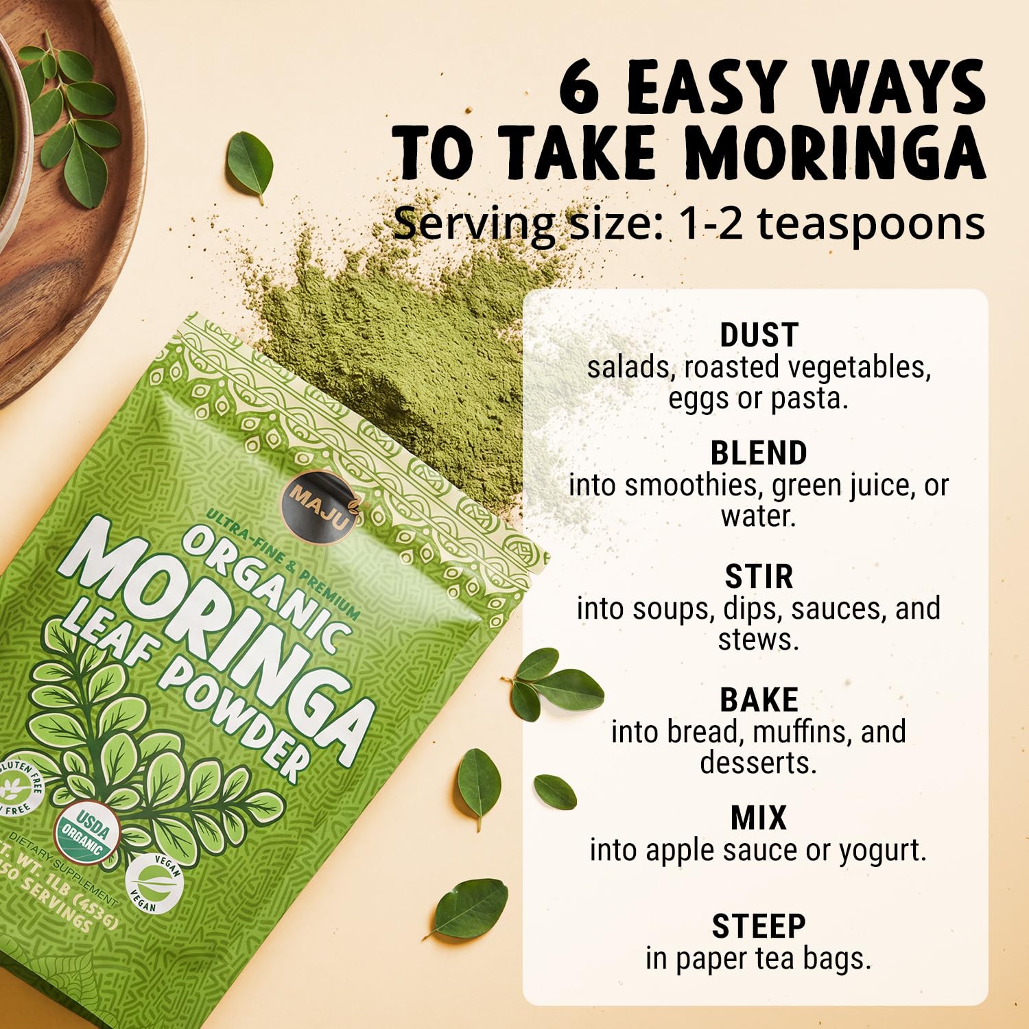 moringa powder for enhanced smoothies