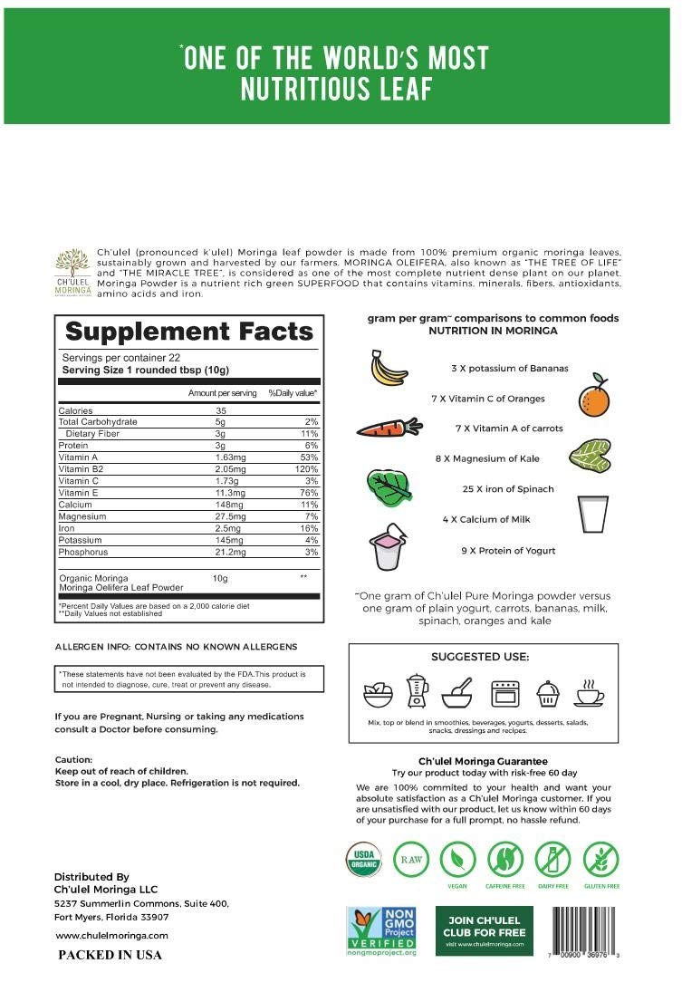 moringa powder for health and wellness