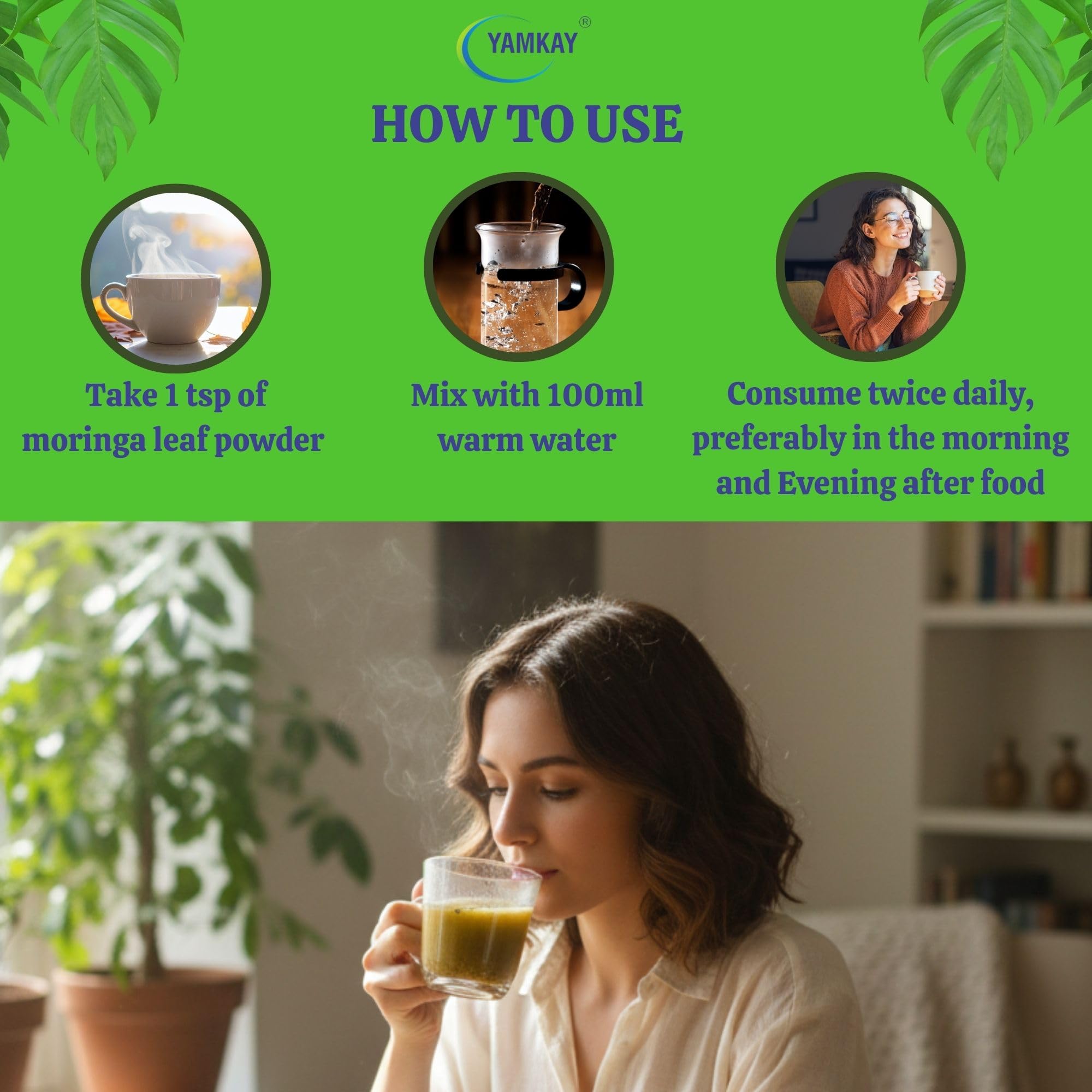 Moringa powder for immune support