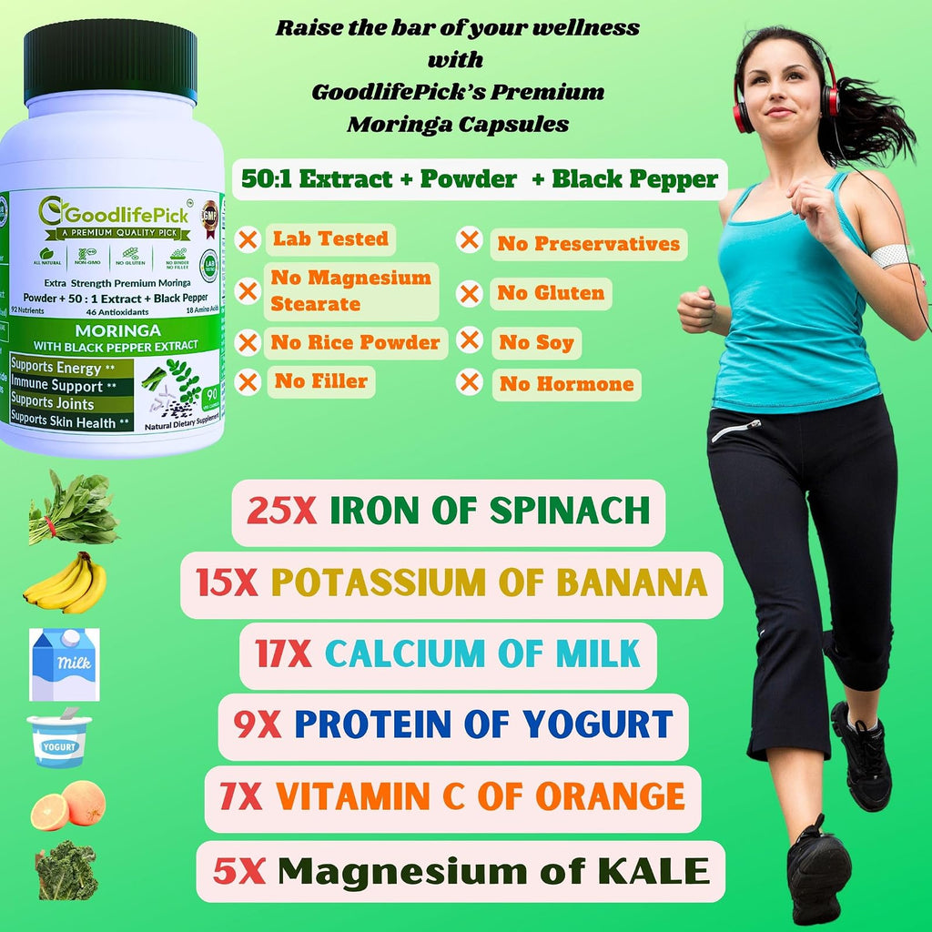 Moringa powder for immune support