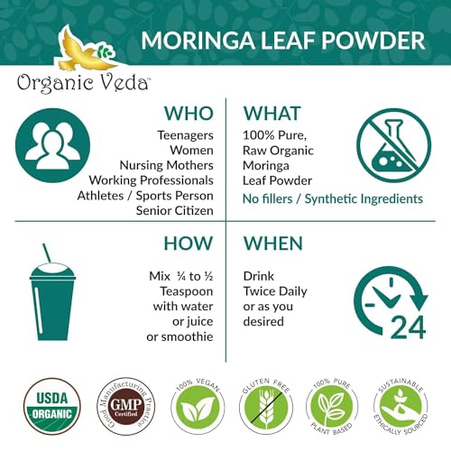 Moringa powder for natural detox