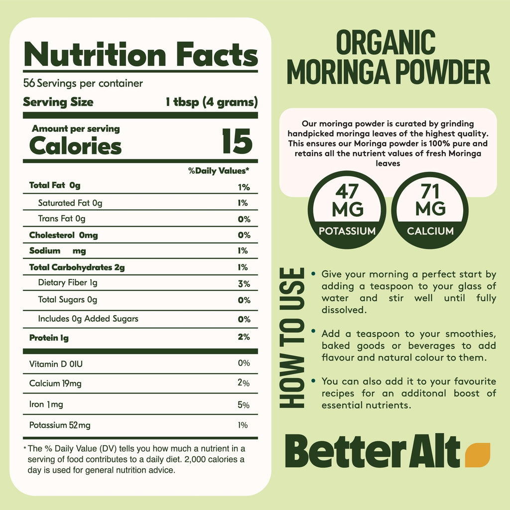 moringa powder for plant-based diets