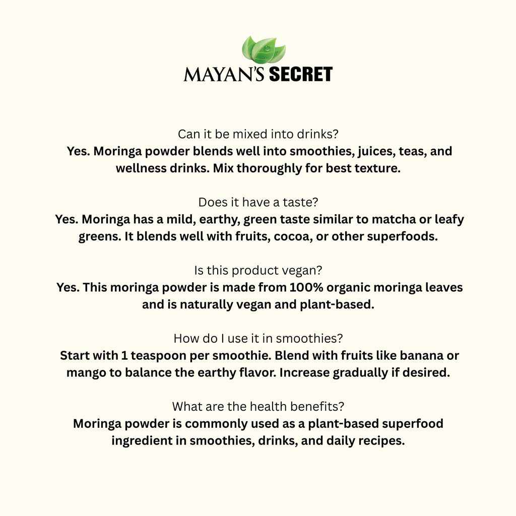 moringa powder for plant-based diets