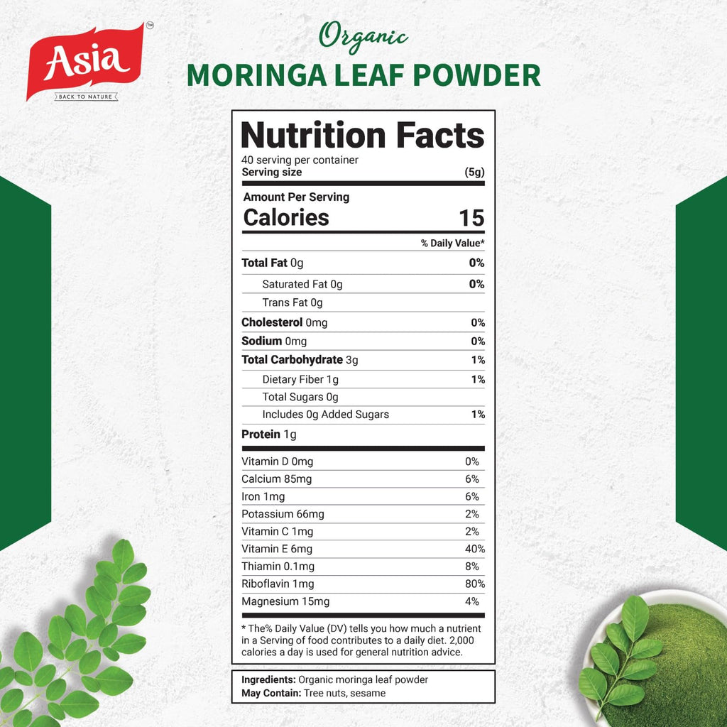 moringa powder for tea infusion