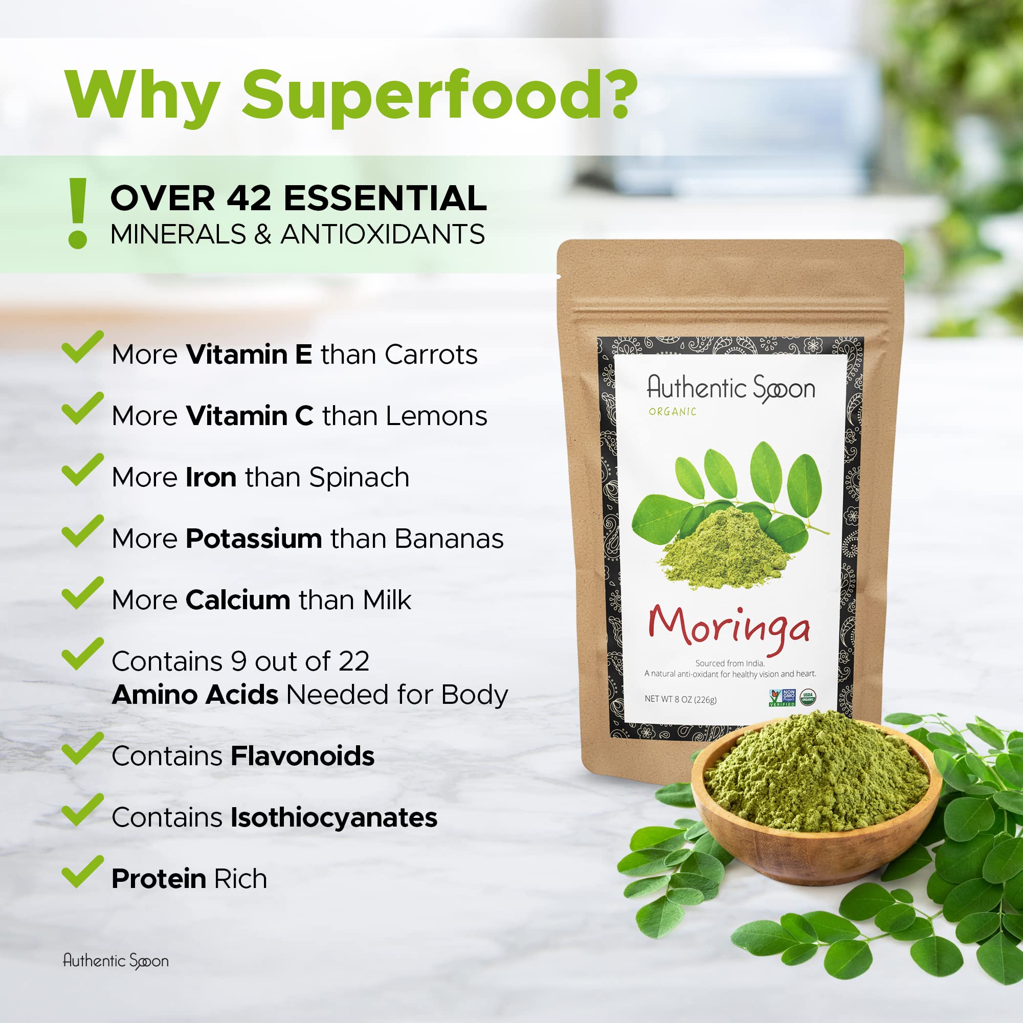 moringa powder for vegan recipes