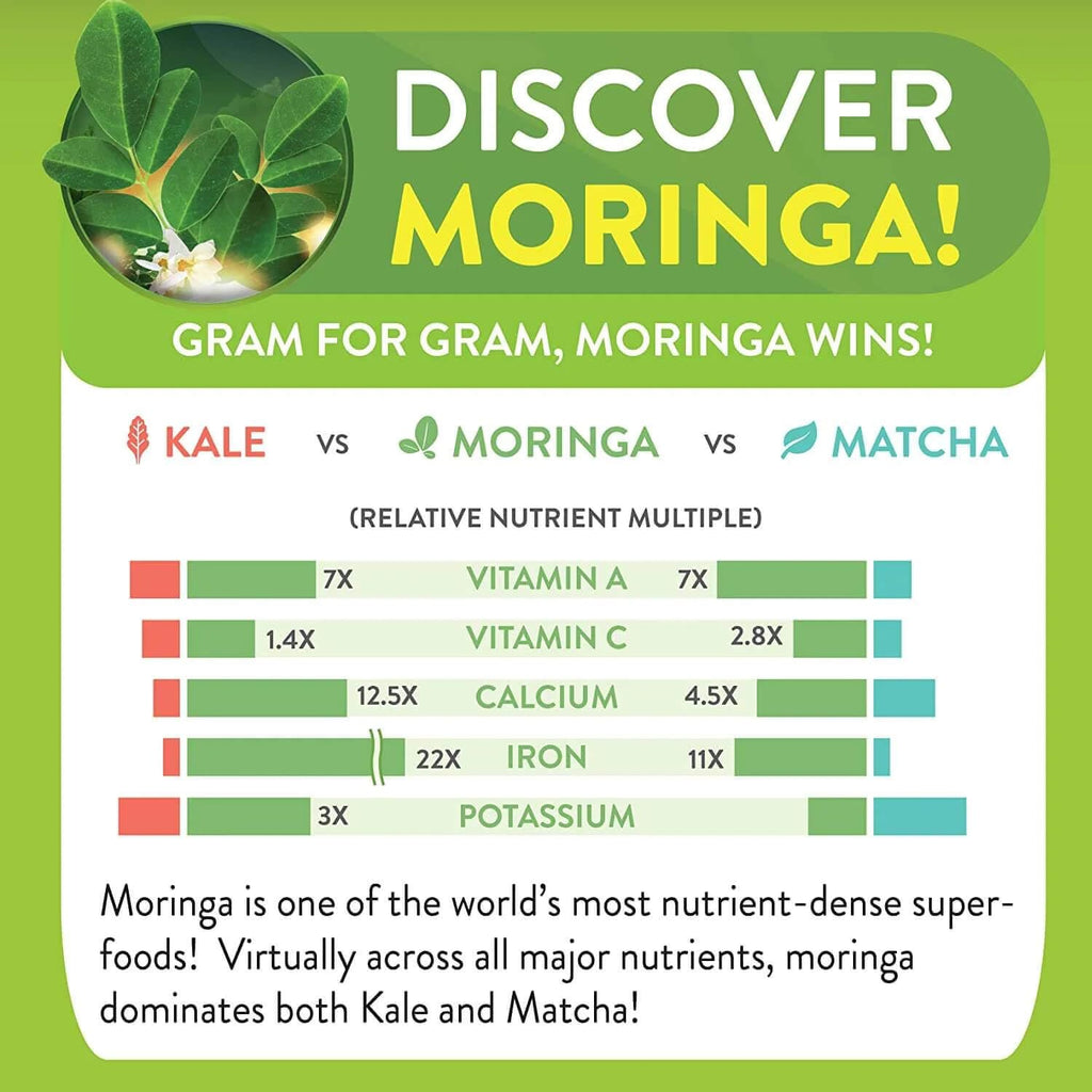 Moringa powder infused herbal tea