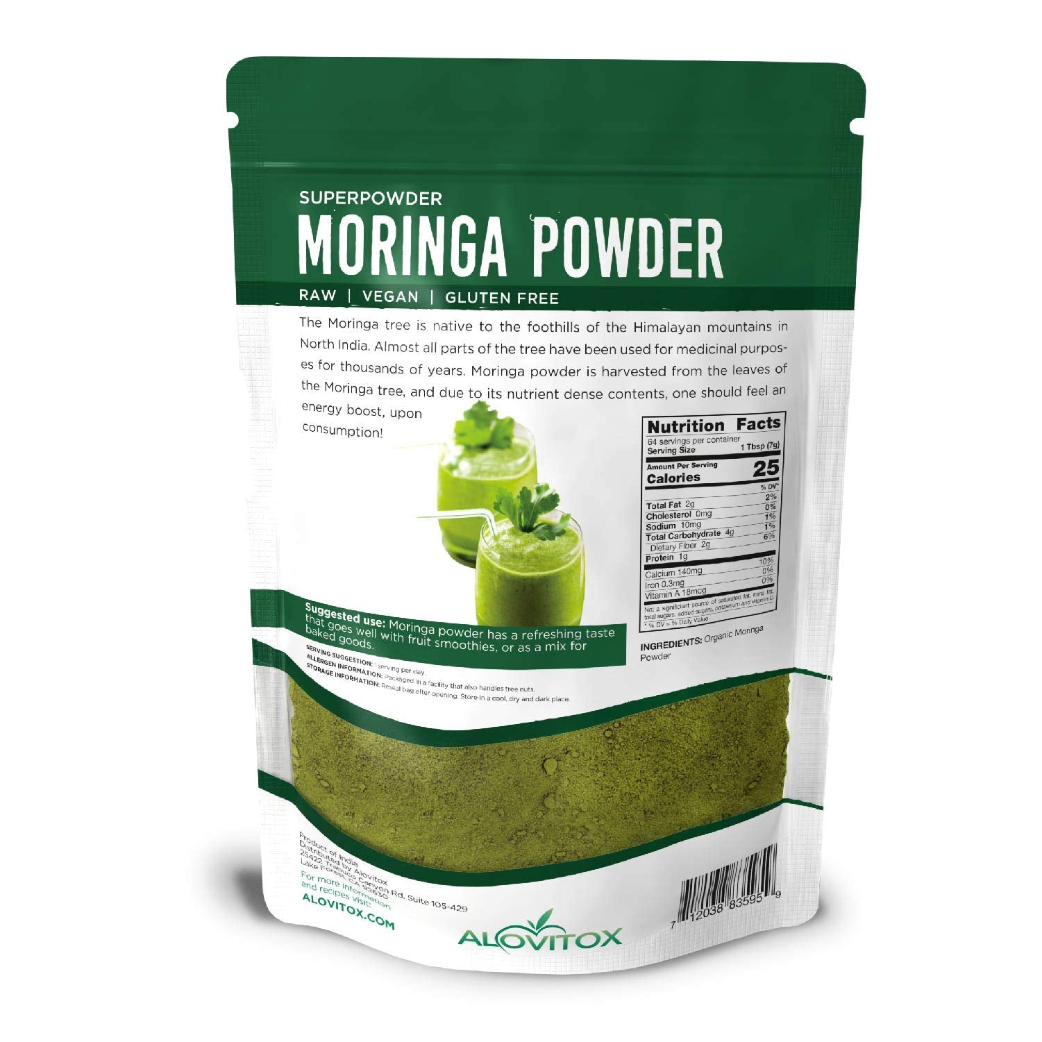 moringa powder rich in antioxidants
