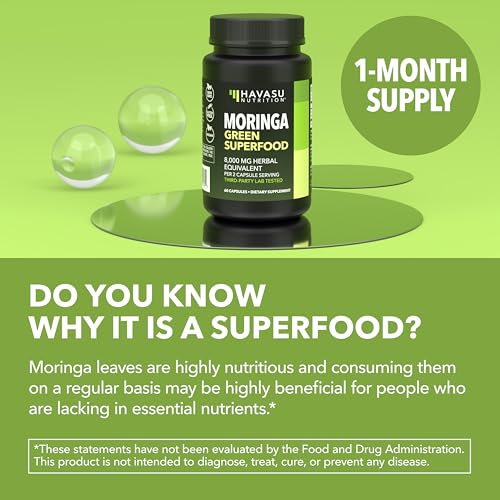 Moringa powder rich in nutrients