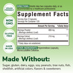 Moringa powder rich in nutrients