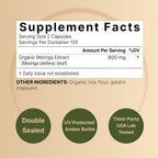 Moringa powder supplement for wellness