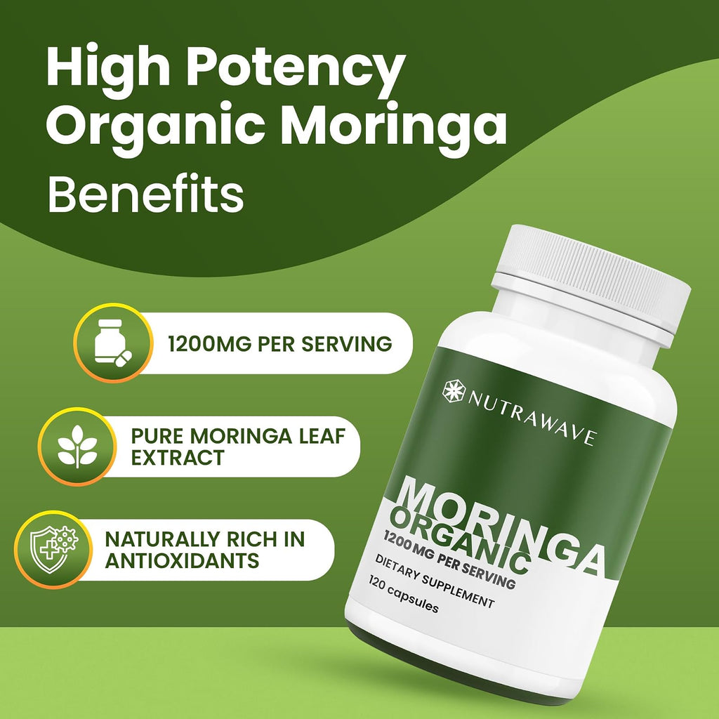 Moringa powder supplement for wellness