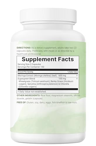 Moringa supplement for stress relief