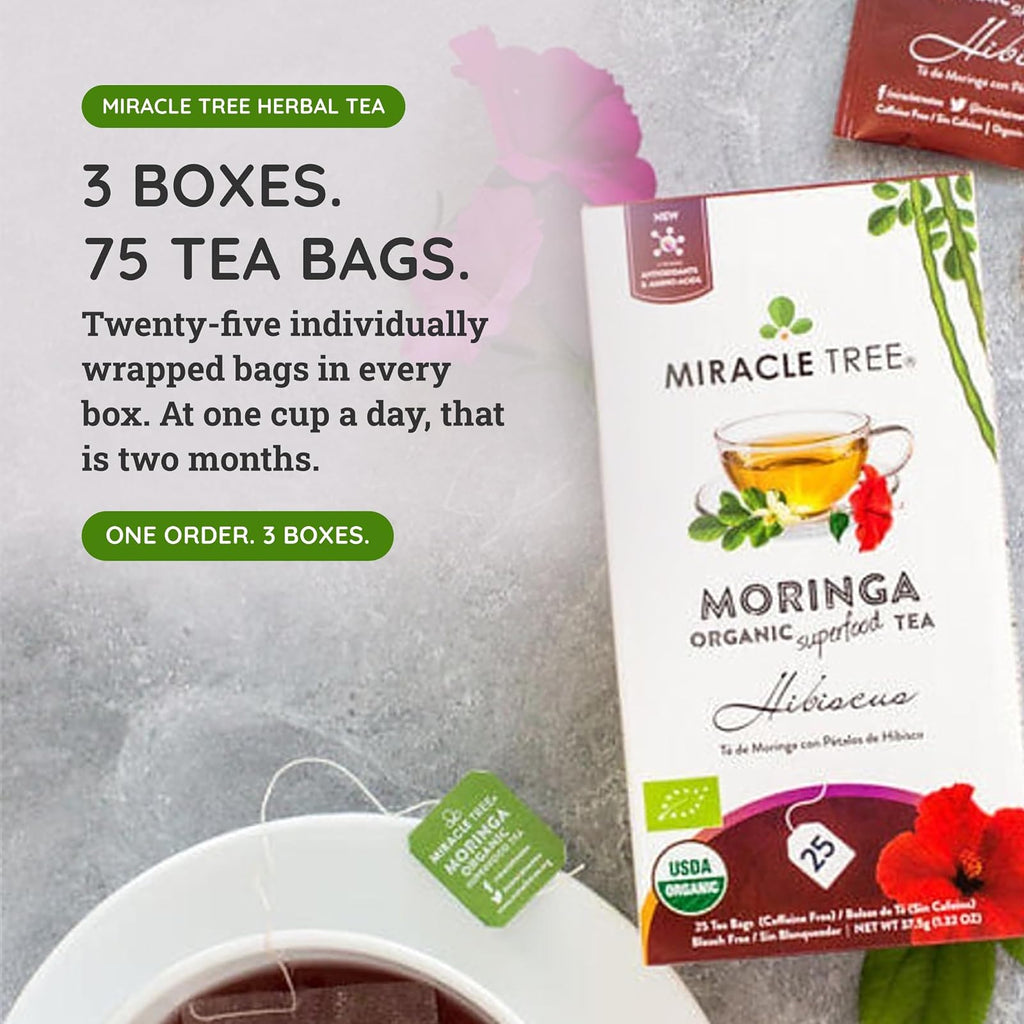 Moringa tea with hibiscus benefits