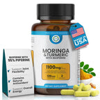 Moringa turmeric capsules for wellness