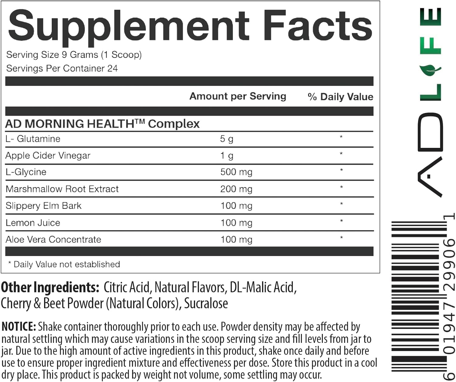 morning cleanse drink with 24 servings