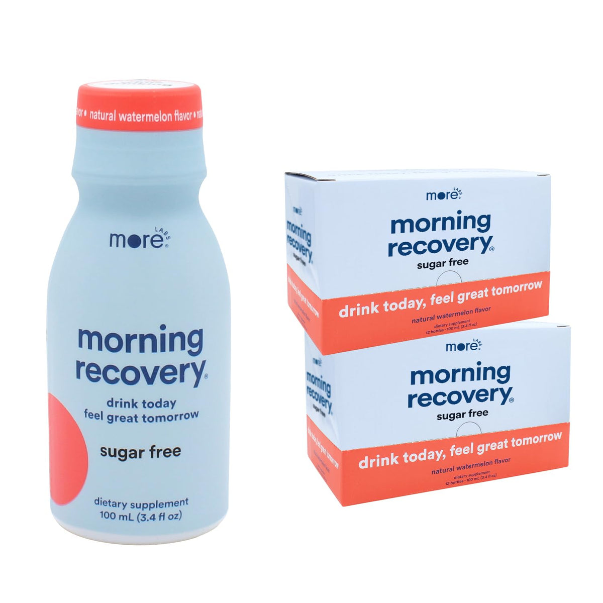 Morning Recovery watermelon electrolyte drink