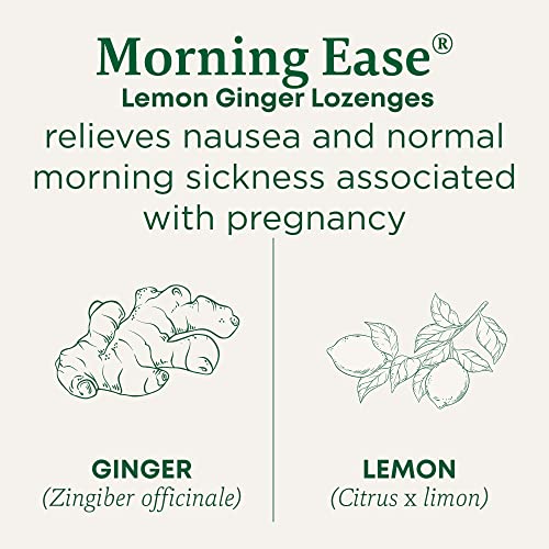 Morning sickness lozenges with ginger