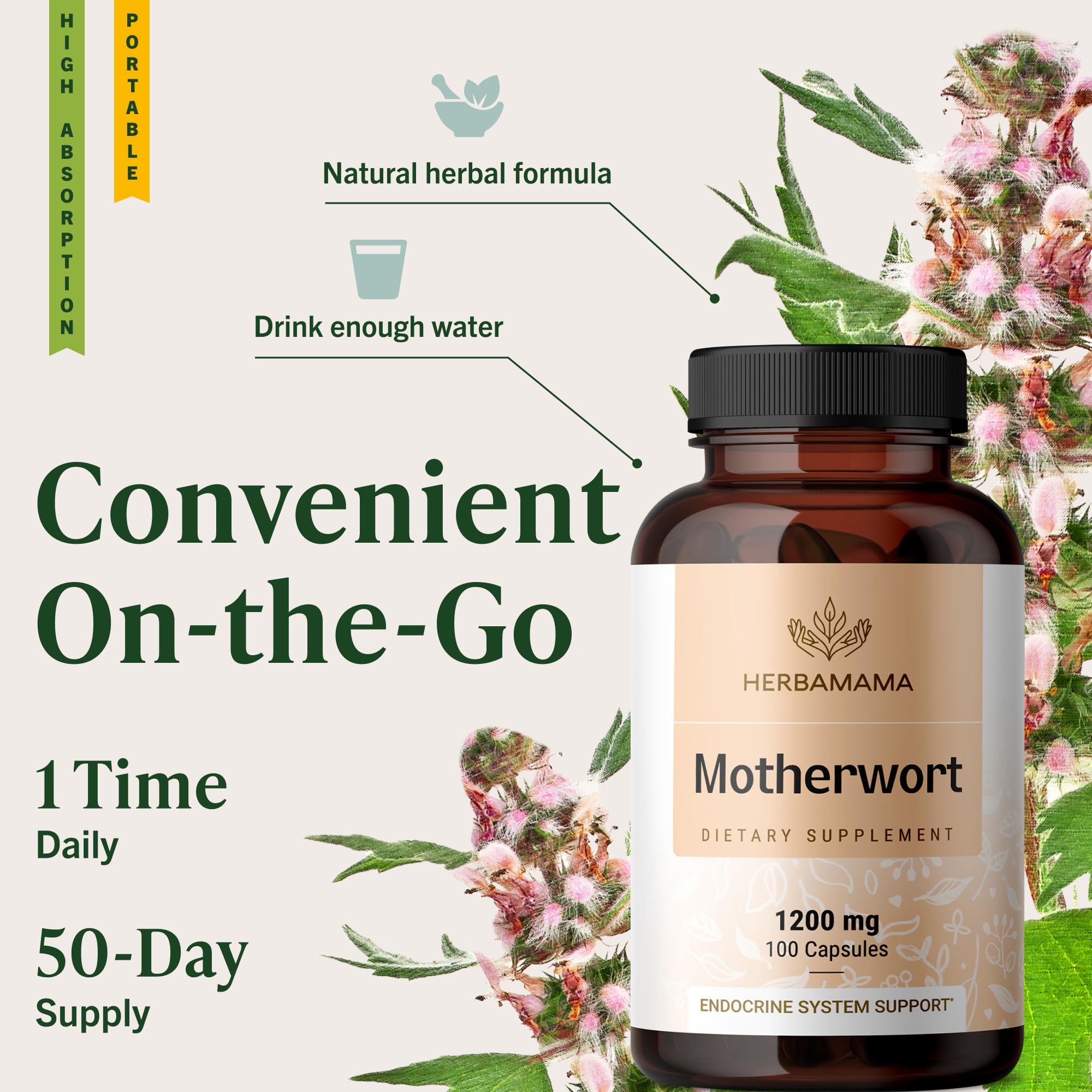 Motherwort capsules for women's health