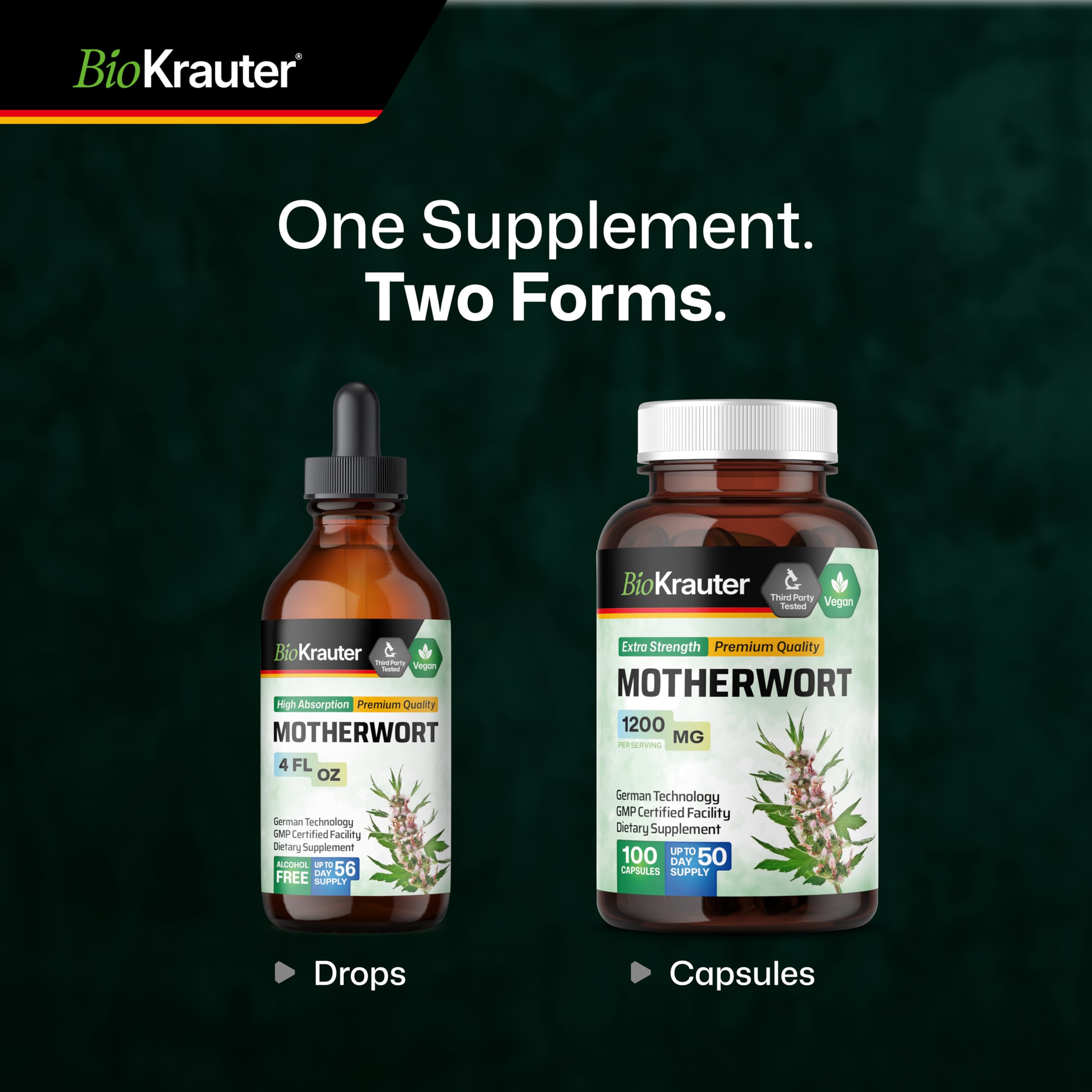 Motherwort extract for hormonal balance