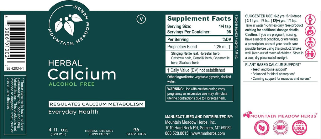 Mountain Meadow Herbs calcium benefits