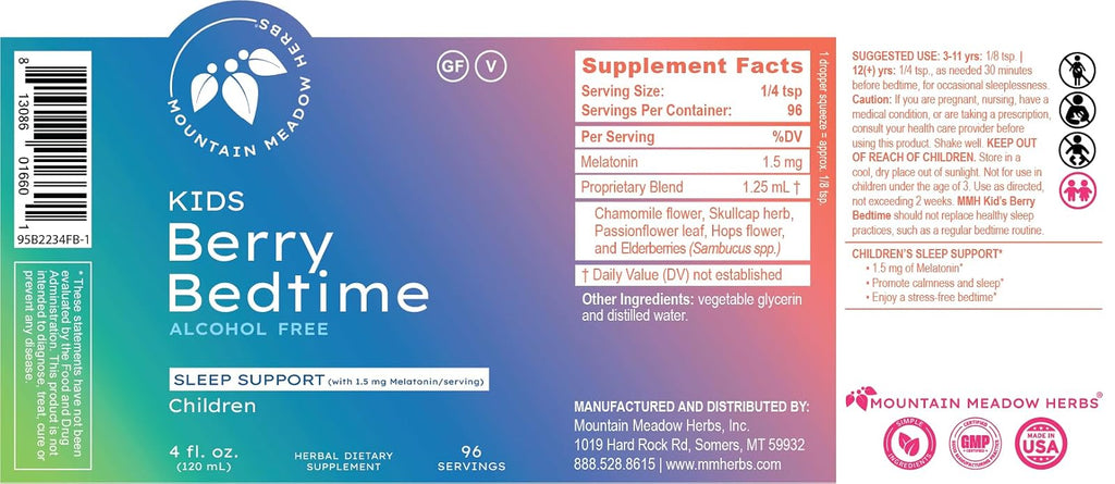 Mountain Meadow kids sleep remedy