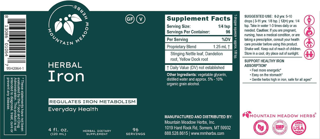 Mountain Meadow liquid iron benefits