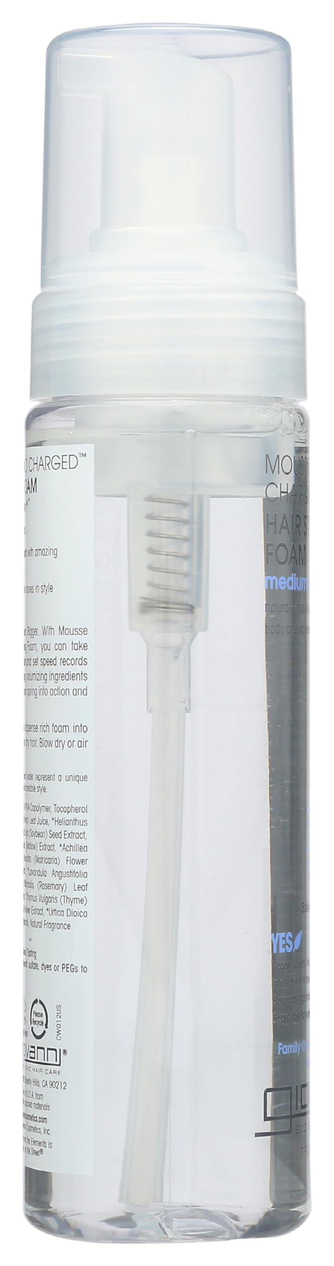 mousse for shiny, smooth hair