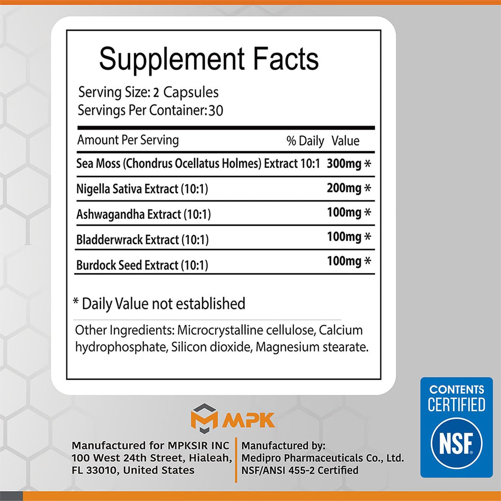 MPK sea moss for overall health