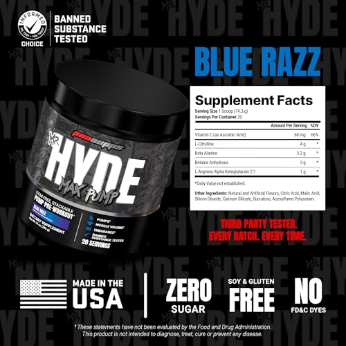 Mr. Hyde Max Pump endurance formula