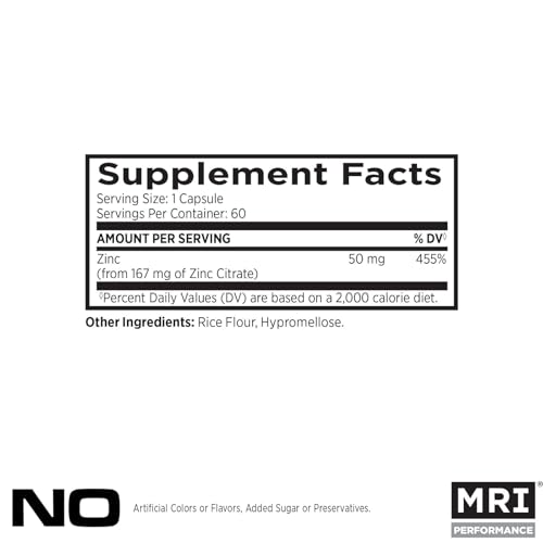 MRI Zinc 50mg for wellness