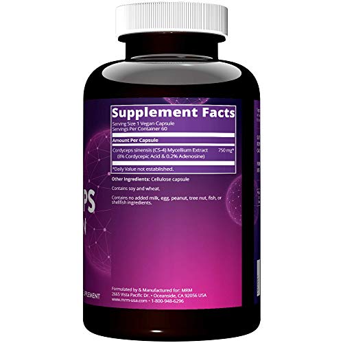 MRM cordyceps CS-4 for athletic performance