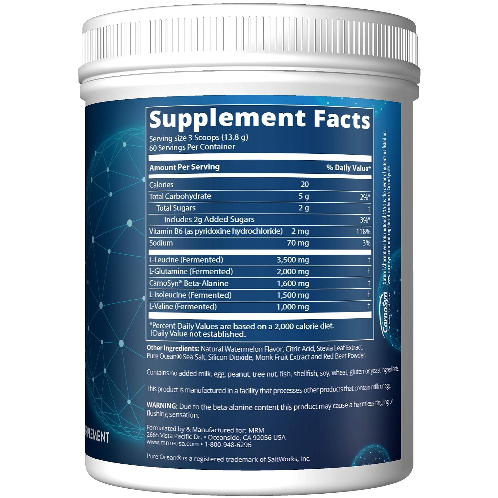 MRM Nutrition Reload BCAA for athletes