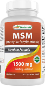 MSM 1500 mg joint support tablets