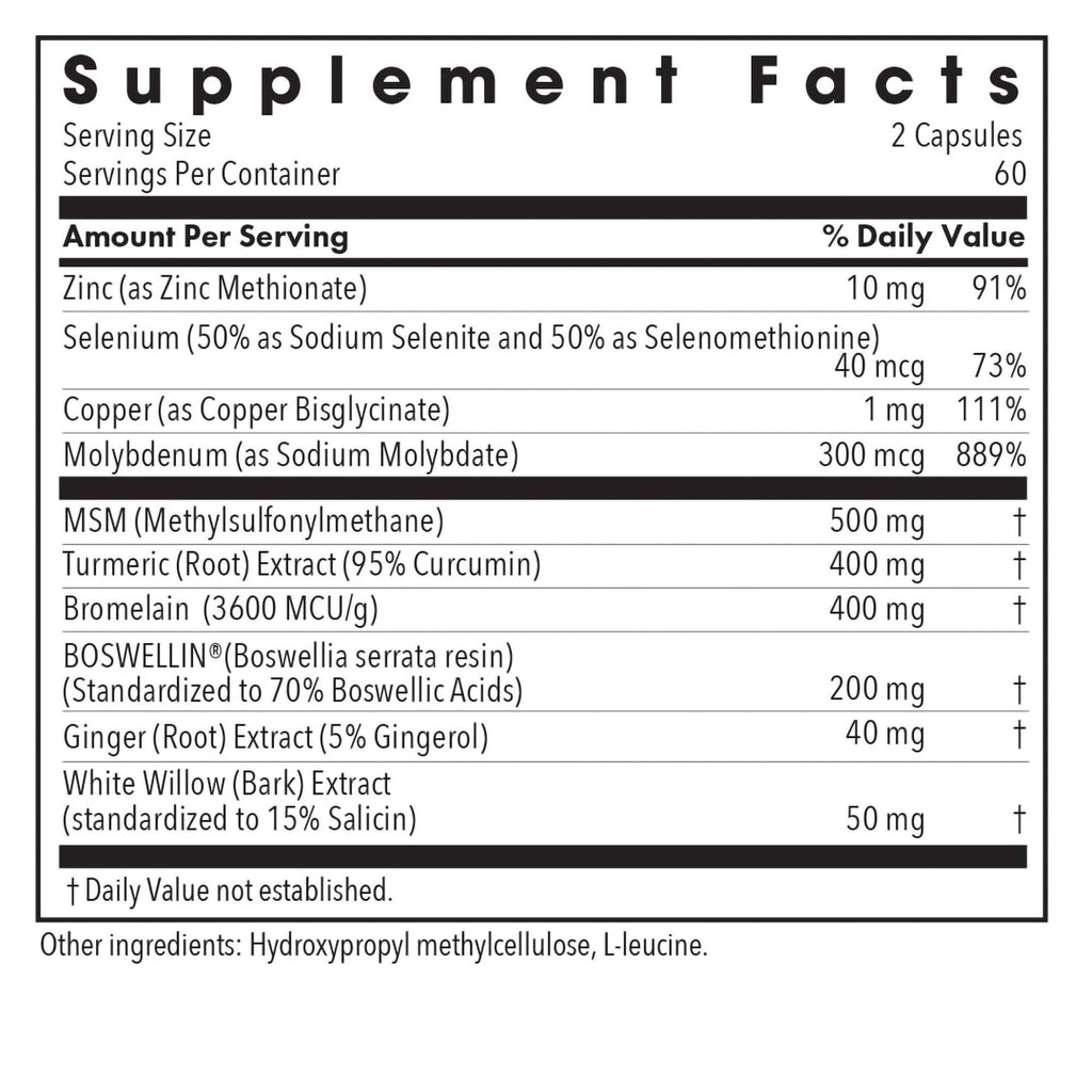 MSM and Boswellia for connective tissue