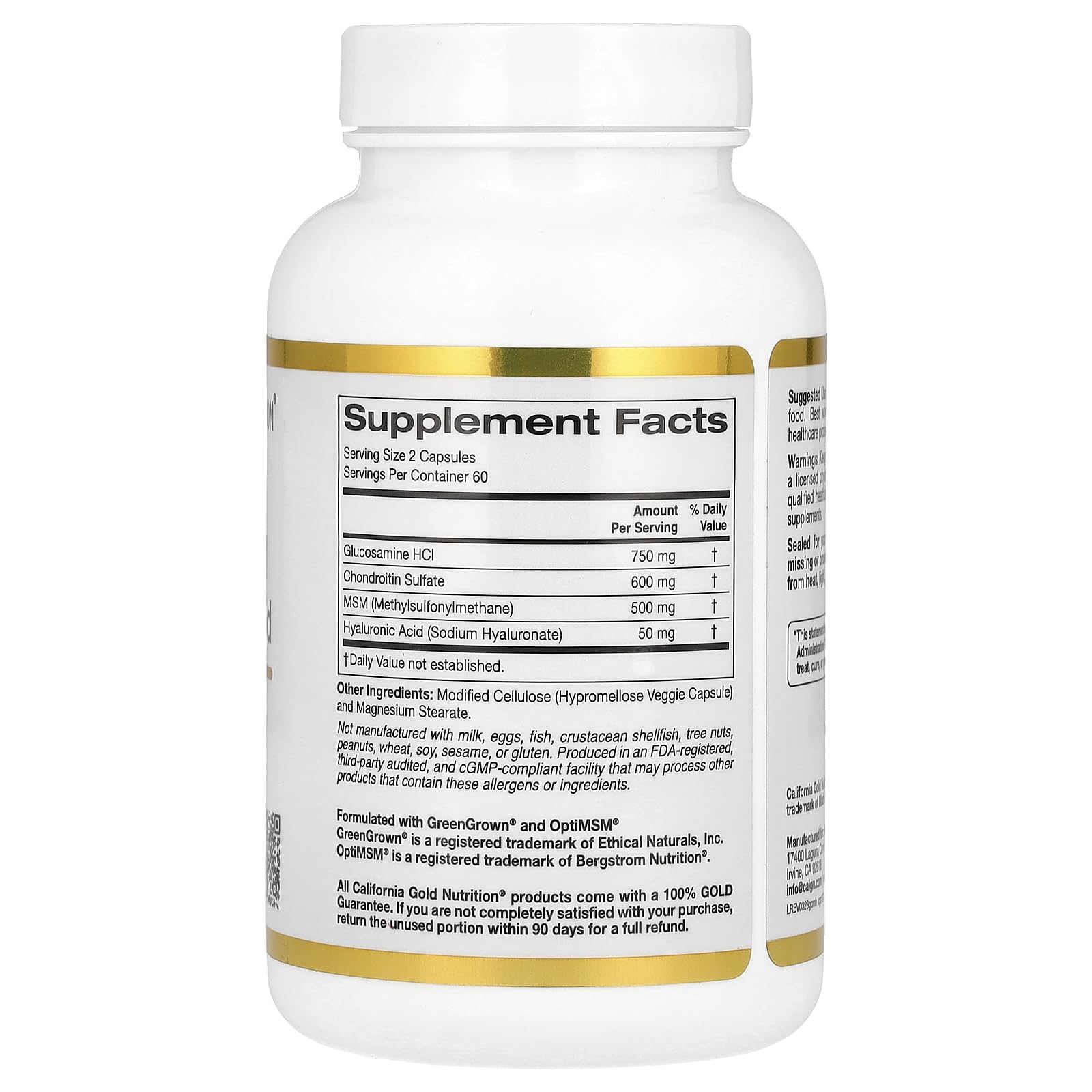 MSM and hyaluronic acid blend